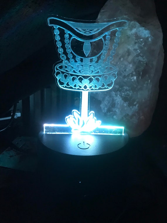 Disc Eater Disc Golf acrylic light. Free shipping | Etsy