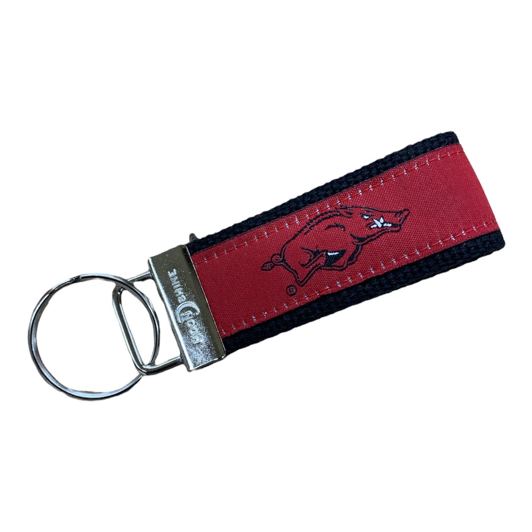 University of Arkansas Licensed Web Key Chain - Etsy