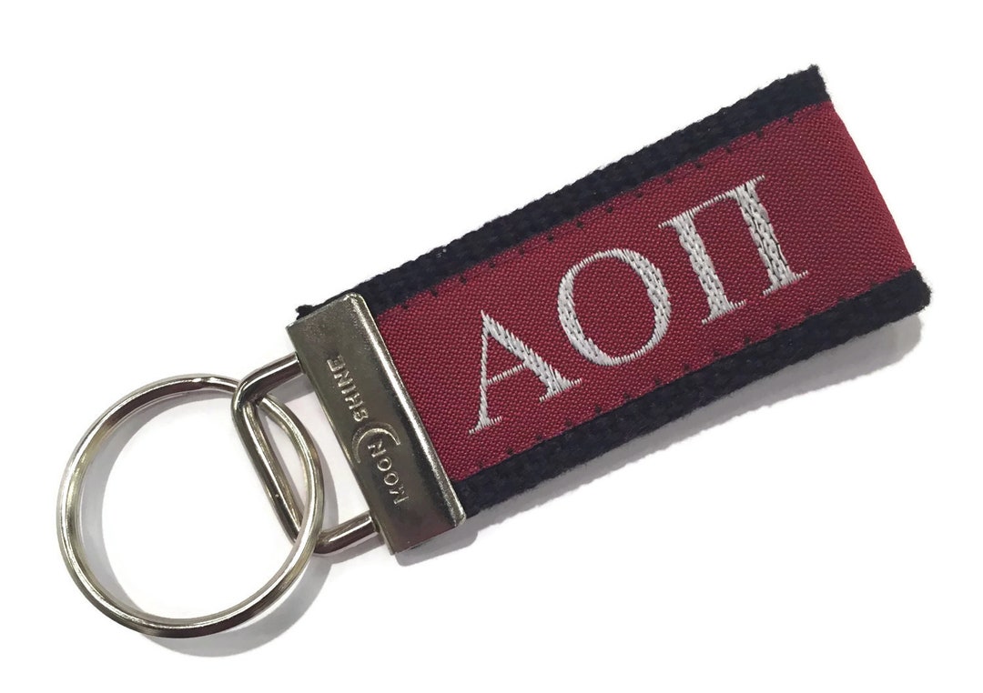 Greek Letter Alpha Omicron Pi Sorority Web Key Chain Fob. Officially ...