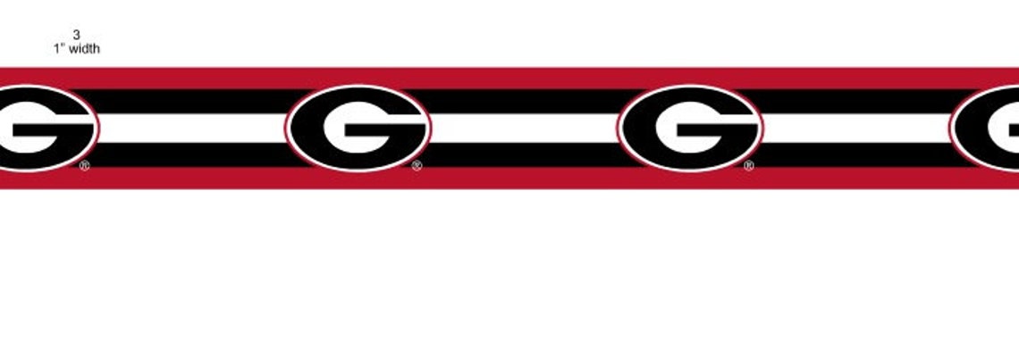 University of Georgia UGA Ribbon Belt With Cotton Web With | Etsy