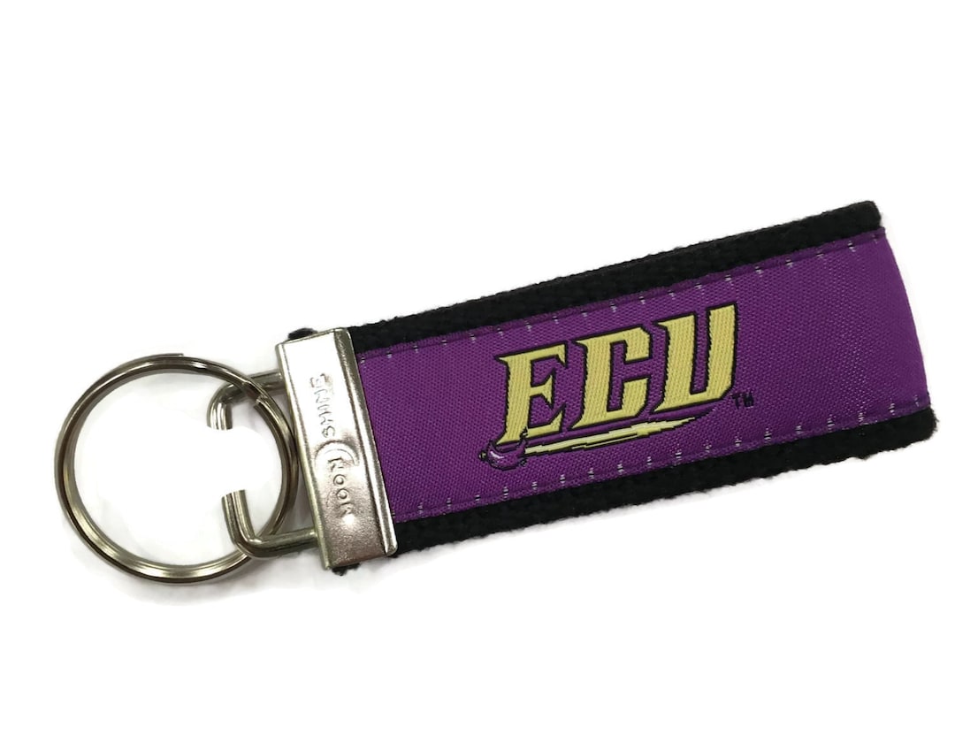 ECU East Carolina University Licensed Web Key Chain - Etsy