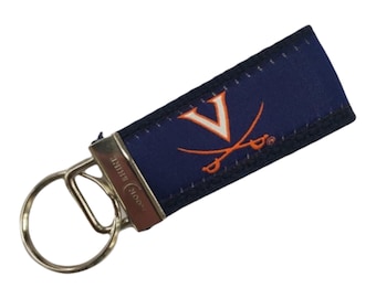 University of Virginia Tech VT Licensed Loop Web Key Fob Chain | Etsy