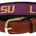 LSU Men's Web Leather Belt - Etsy