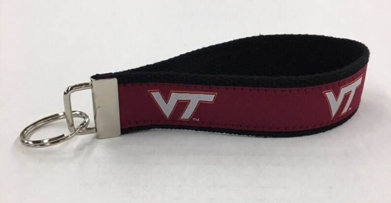 University of Virginia Tech VT licensed loop web key fob chain | Etsy