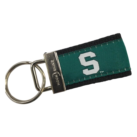 Michigan State Univeristy Licensed Web Key Chain | Etsy