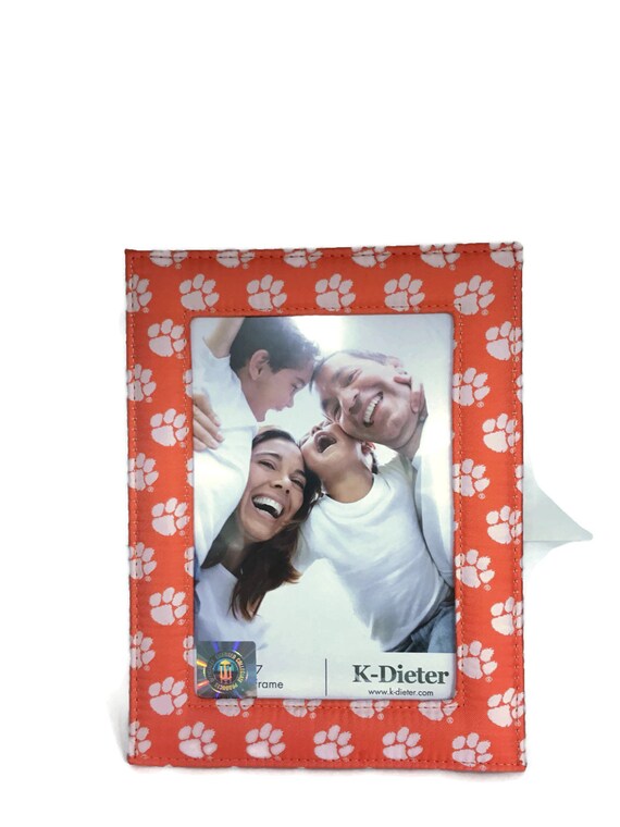 Clemson Tiger Paw Picture Frame | Etsy