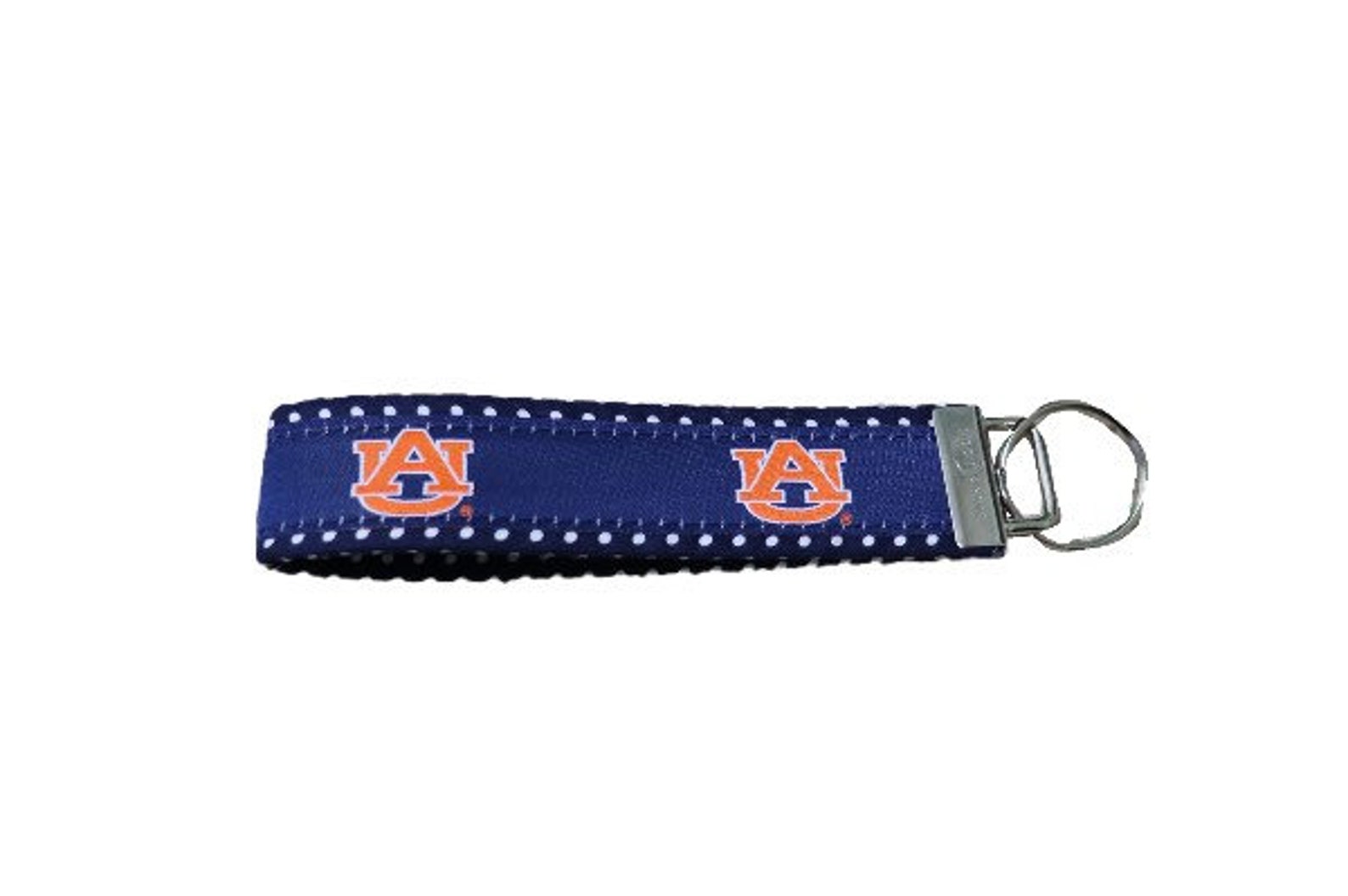 Auburn University Wrislet Keychain With Polka Dot Web. Licensed Auburn ...