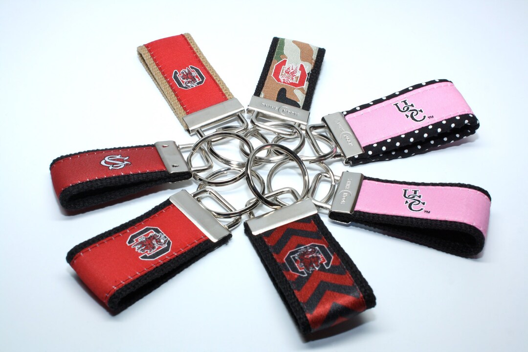 South Carolina University USC Web Key Chains - Etsy