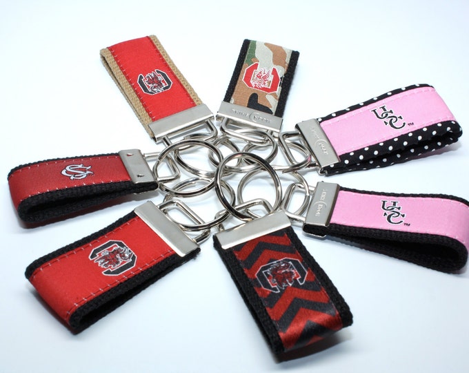 South Carolina University USC Web Key Chains - Etsy