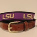 LSU Men's Web Leather Belt - Etsy