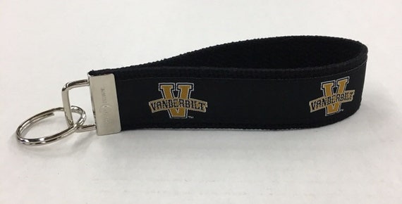 Vandy Vanderbilt Licensed Wristlet Web Key Chain Loop. | Etsy
