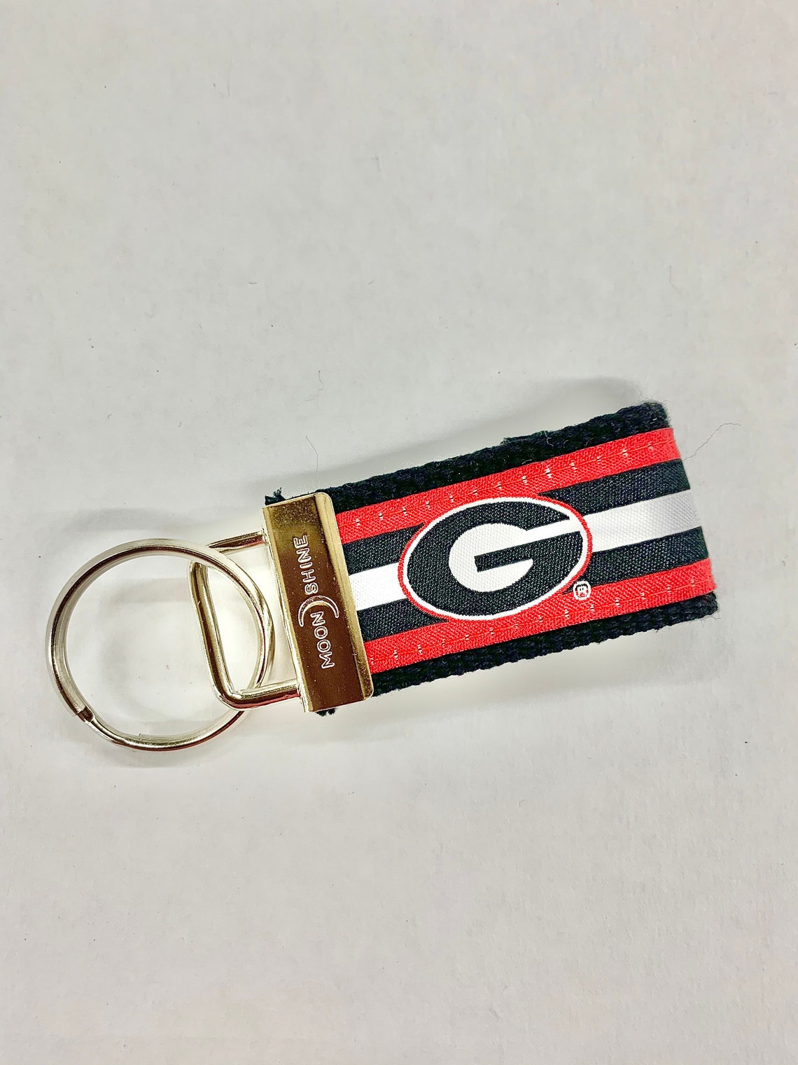 UGA Georgia Stripe or Bulldog Key Chain - Etsy