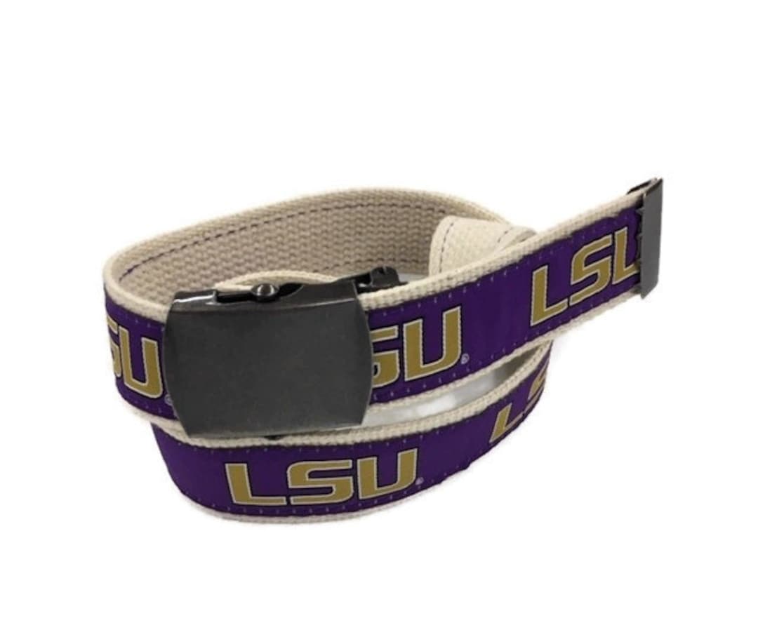 LSU Cotton Ribbon Belt. One Size Fits All. - Etsy