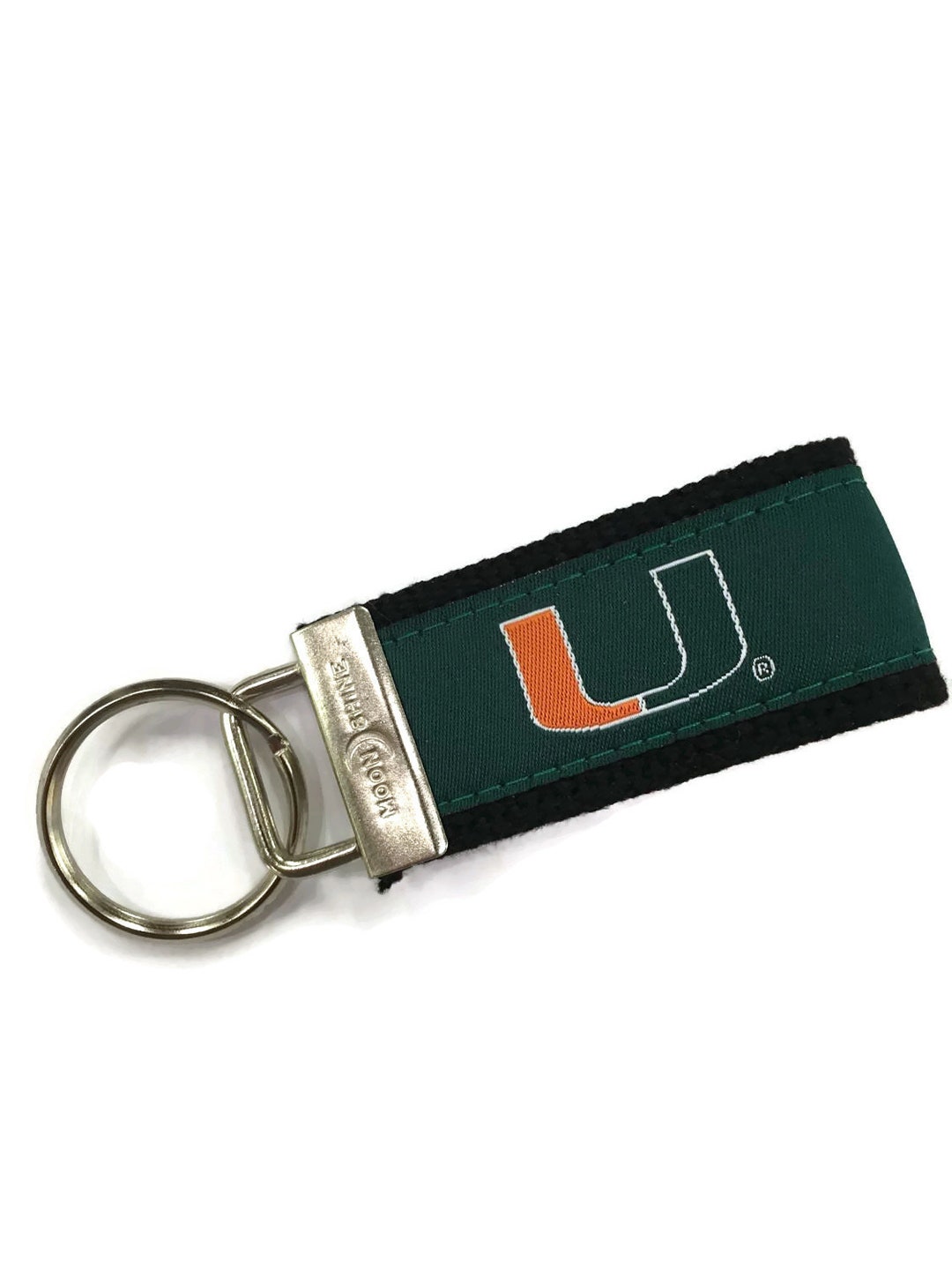 University of Miami Hurricanes Licensed Web Key Chain - Etsy