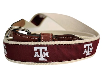 Golf Ribbon Men's Web Leather Belt - Etsy