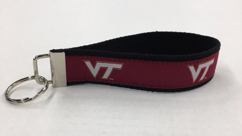University of Virginia Tech VT licensed loop web key fob chain | Etsy