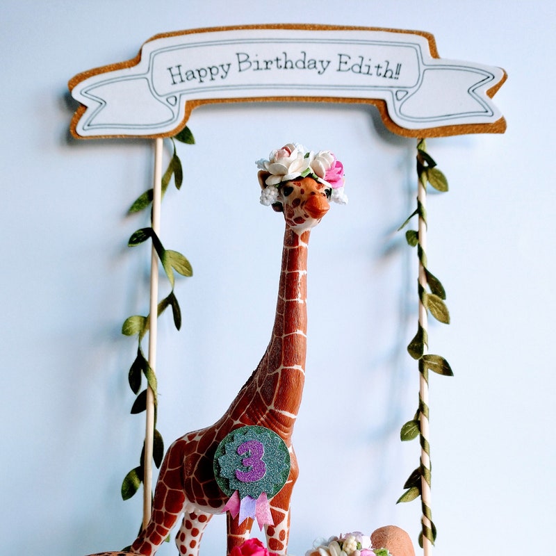 Banner Cake Topper - Etsy