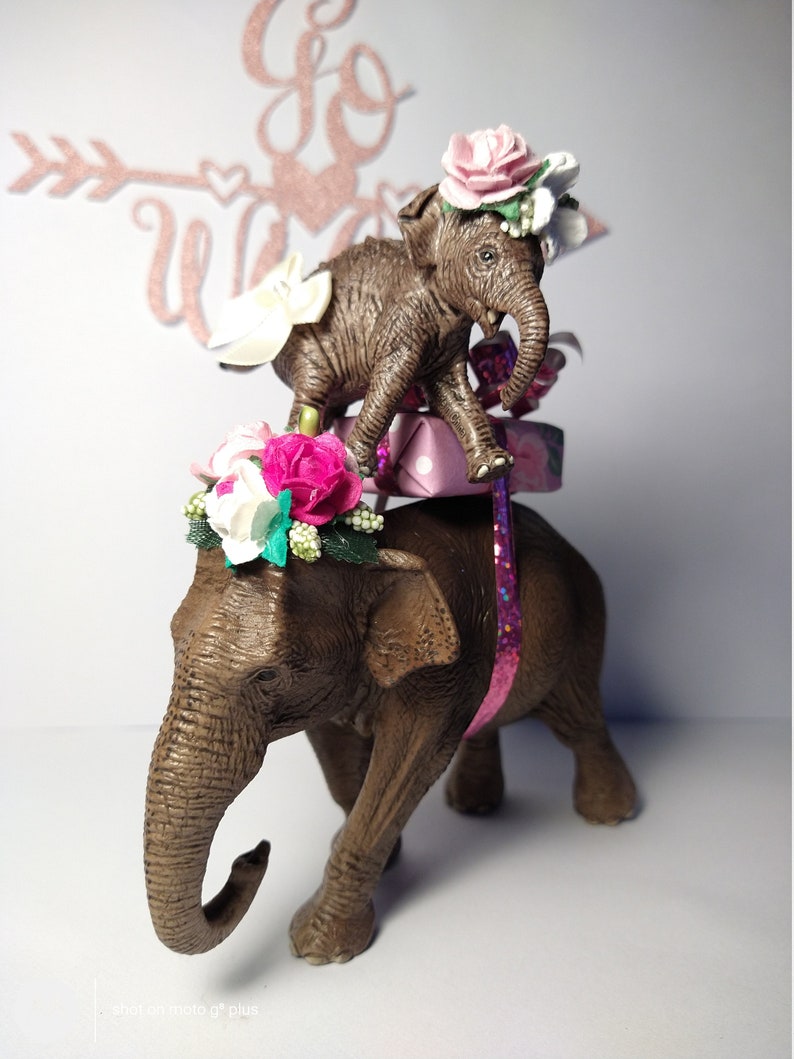 Schleich Mummy Elephant Wearing Floral Crown Personalized - Etsy