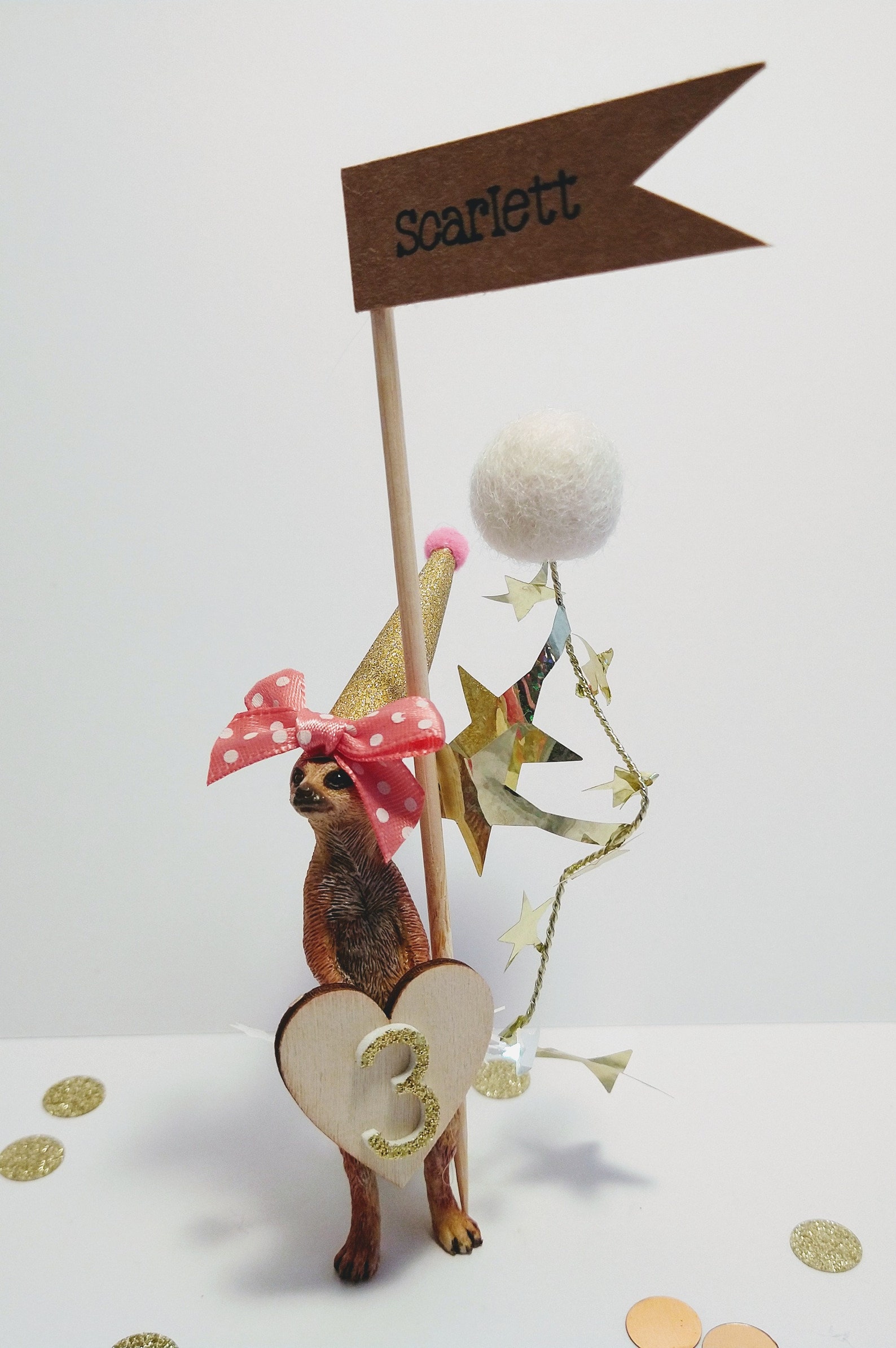 Meerkat Cake Topper Animal, Birthday Cake, Jungle/safari Party, Cake ...
