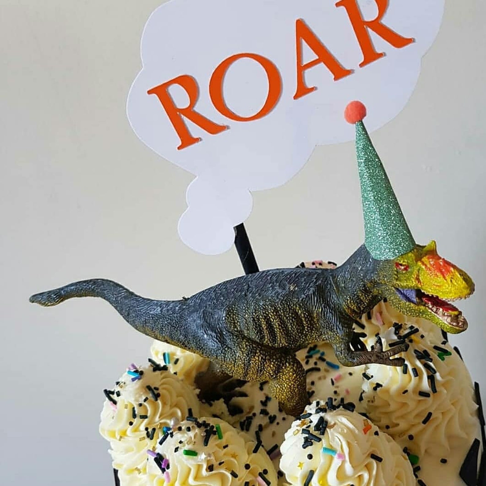 Roar Cake Topper, Animal Themed Party, Dinosaur Cake Topper, Roar ...