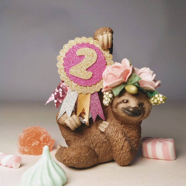 Sloth Cake Topper Birthday - Etsy