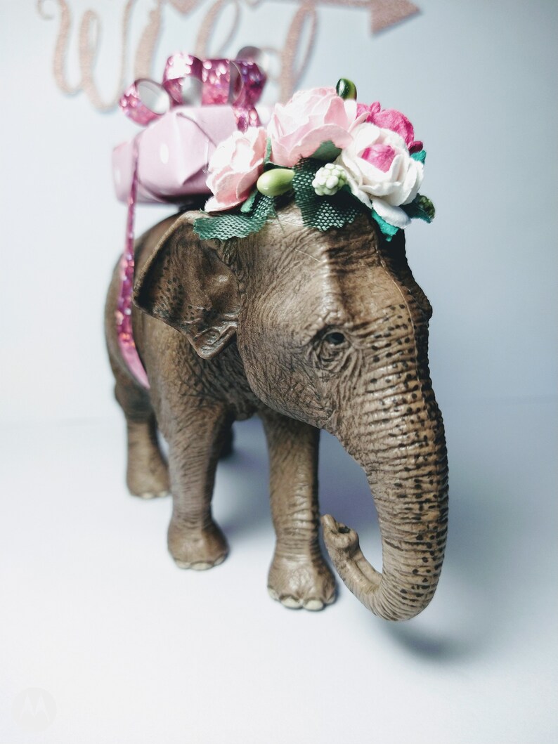 Schleich Mummy Elephant Wearing Floral Crown Personalized - Etsy