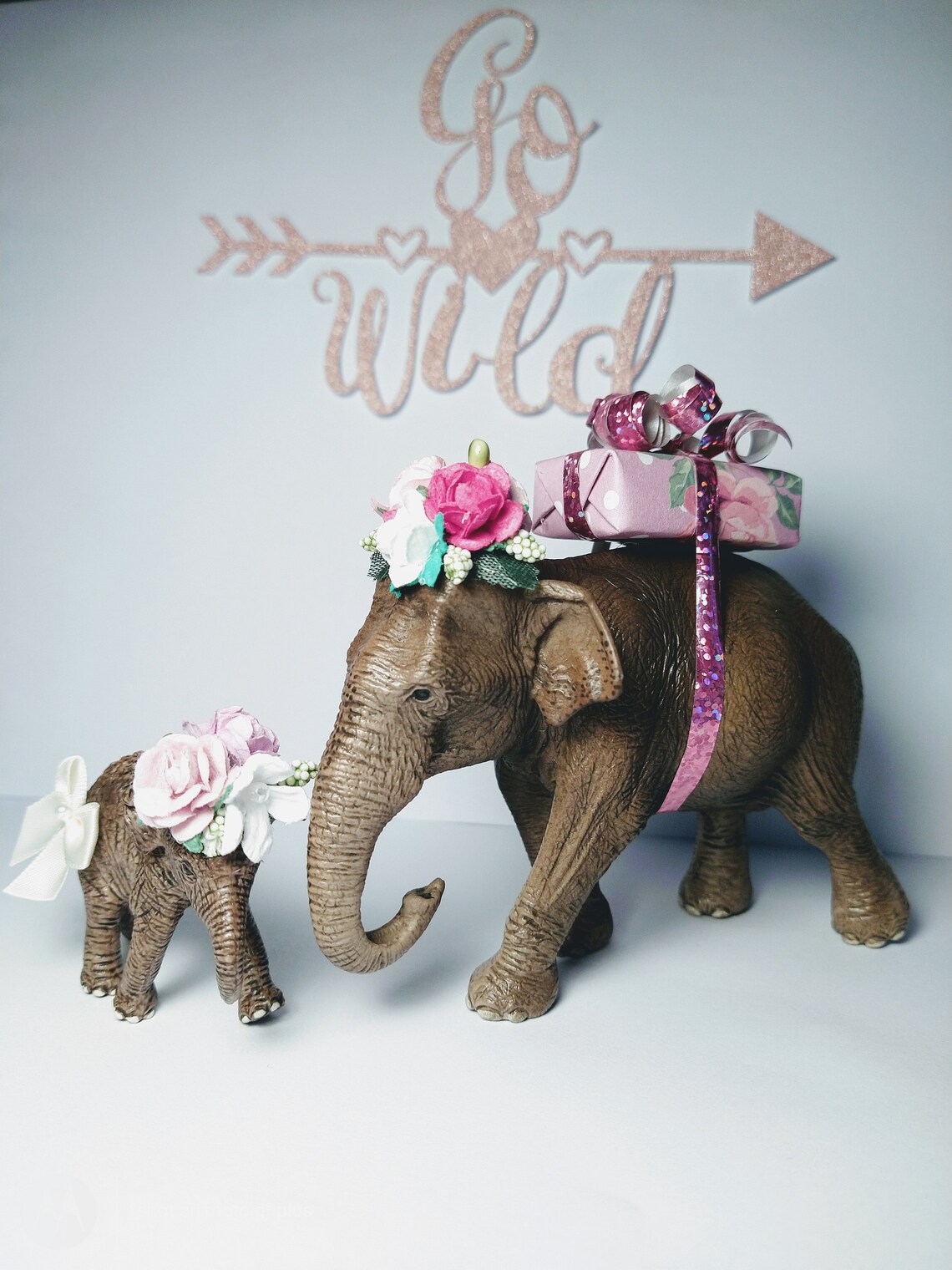 Schleich Mummy Elephant Wearing Floral Crown Personalized - Etsy