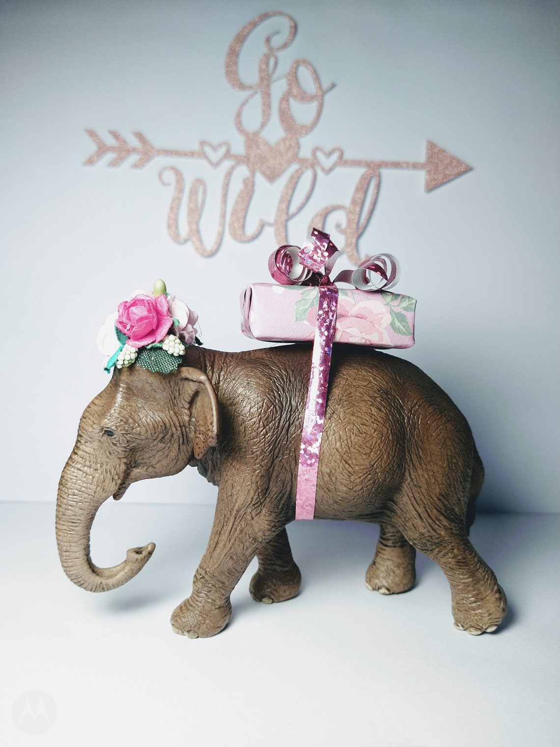 Schleich Mummy Elephant Wearing Floral Crown Personalized - Etsy