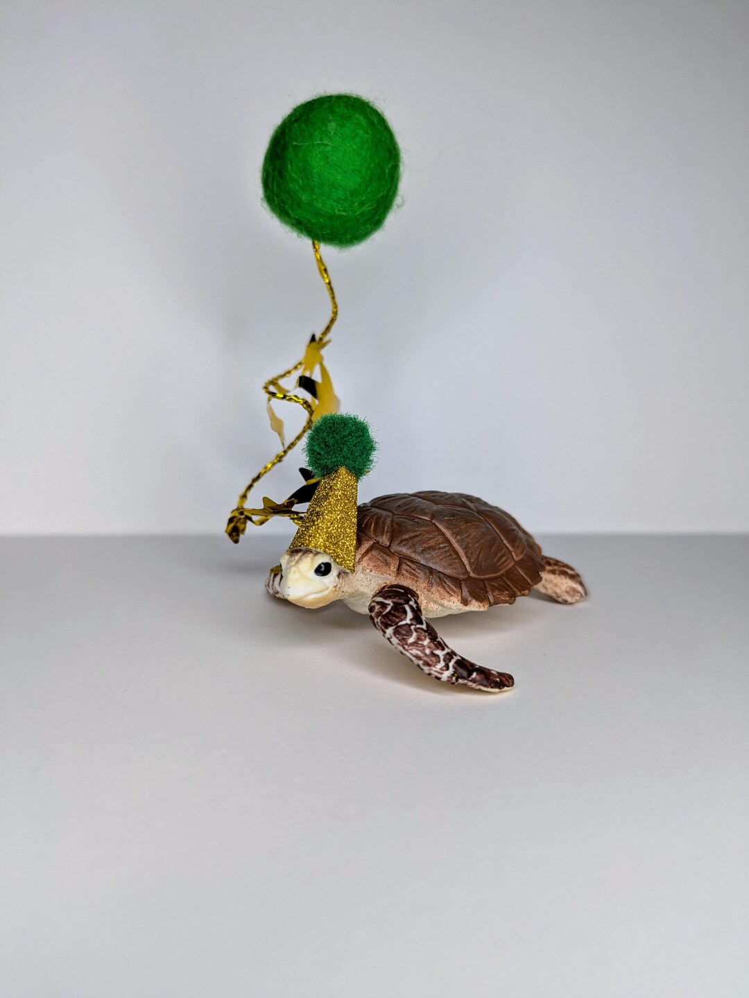 Schleich Sea Turtle Cake Topper: Party Hat, Mini Flag - Etsy