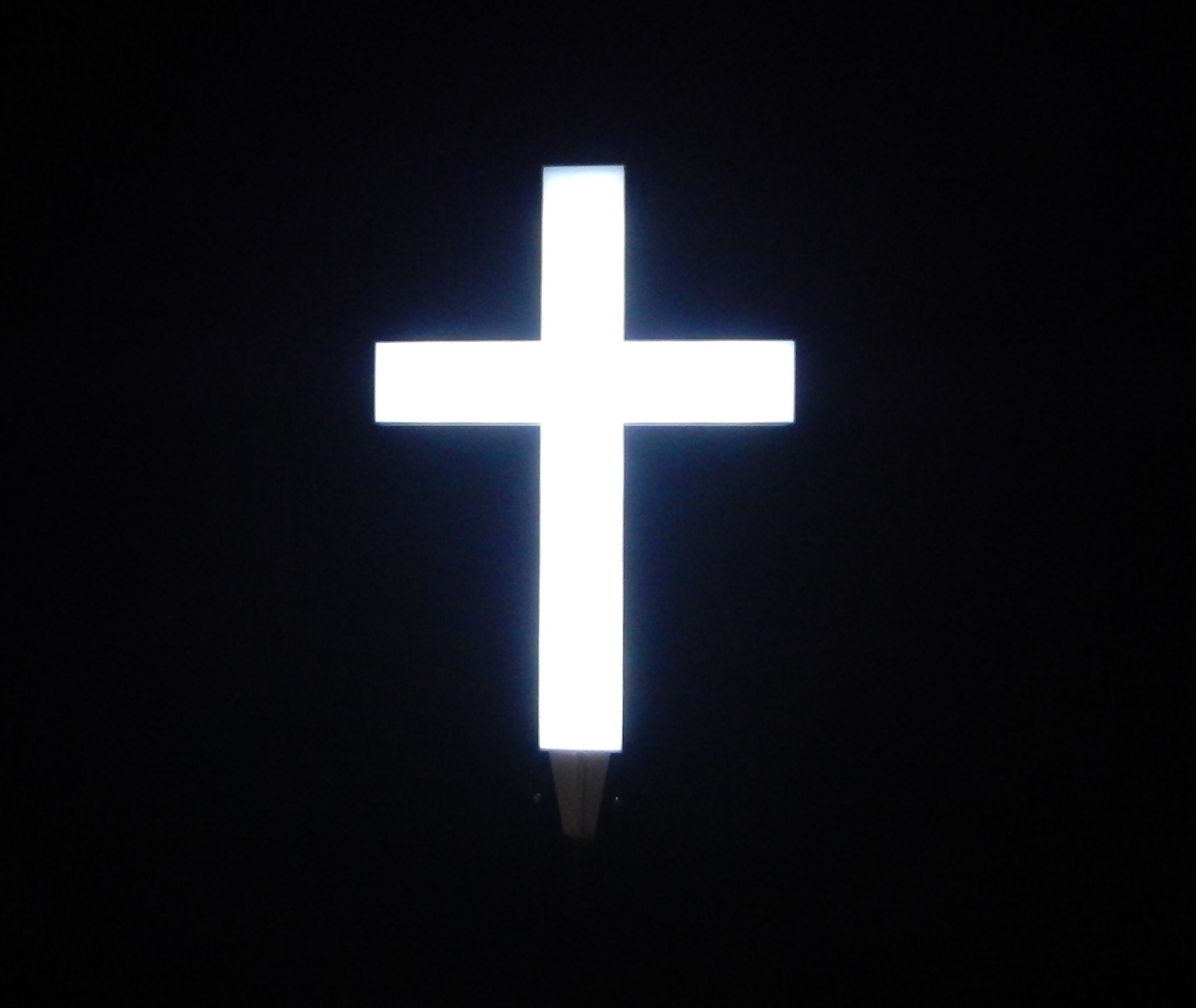 14 Inch LED Solar Light Cross With Spike-memorial - Etsy