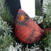 Red Cardinal Solar Light LED Cross Cemetery Flower Winter - Etsy
