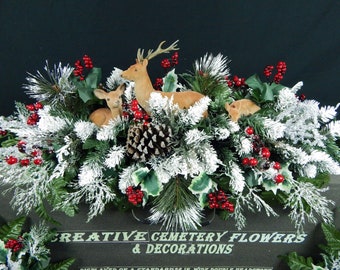 Christmas Cemetery Saddle | Etsy