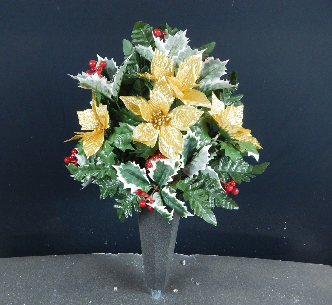 Christmas Fairy Solar Light Cemetery Flower Double or Regular - Etsy