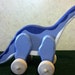 Large Wooden Bronto Rolling Toy With Optional Pull String for Toddlers ...