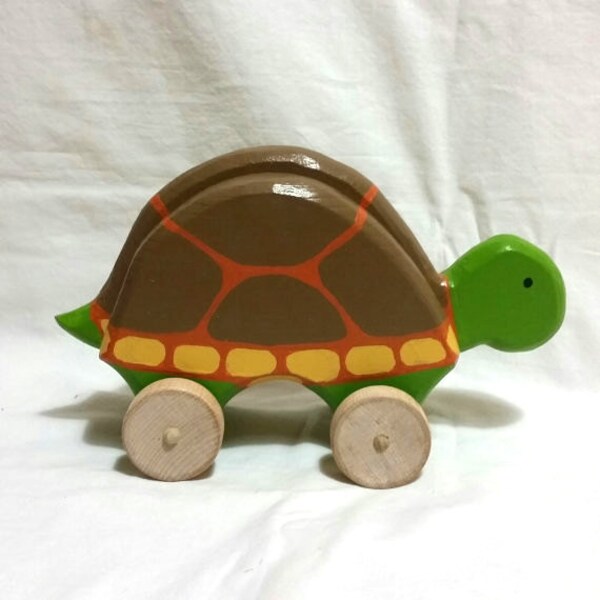 Turtle Pull Toy - Etsy