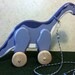 Large Wooden Bronto Rolling Toy With Optional Pull String for Toddlers ...