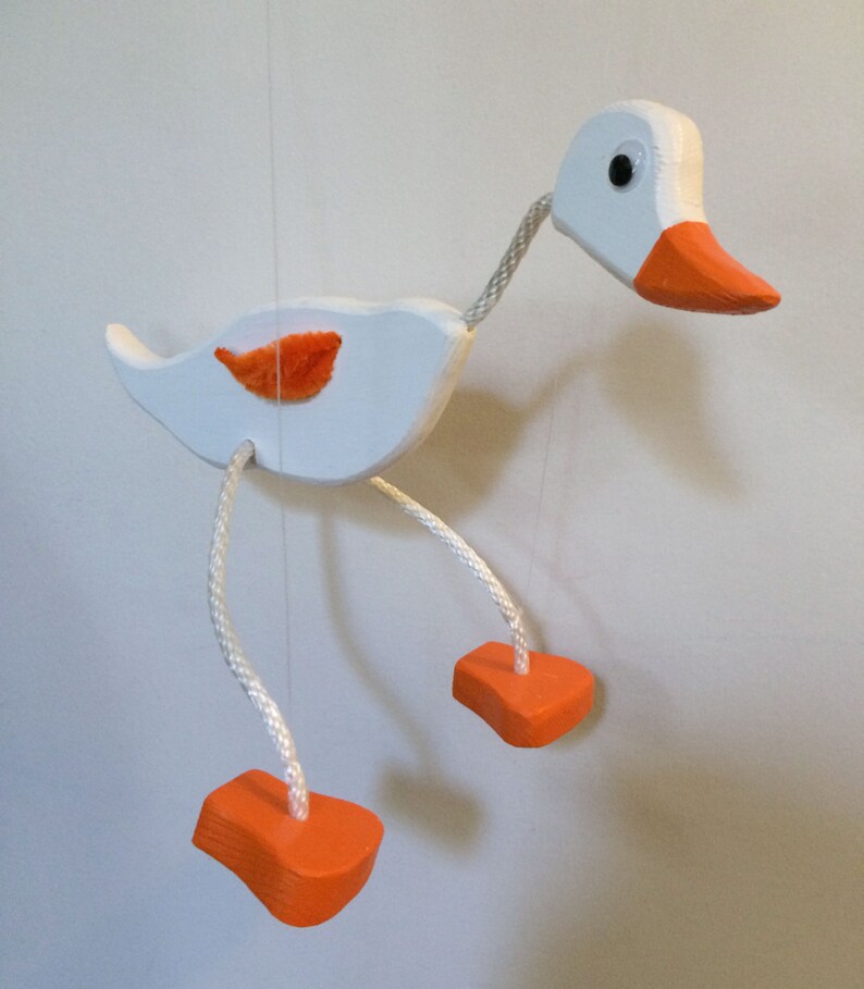 Spring Duck Marionette Wooden Puppet Pets - Etsy