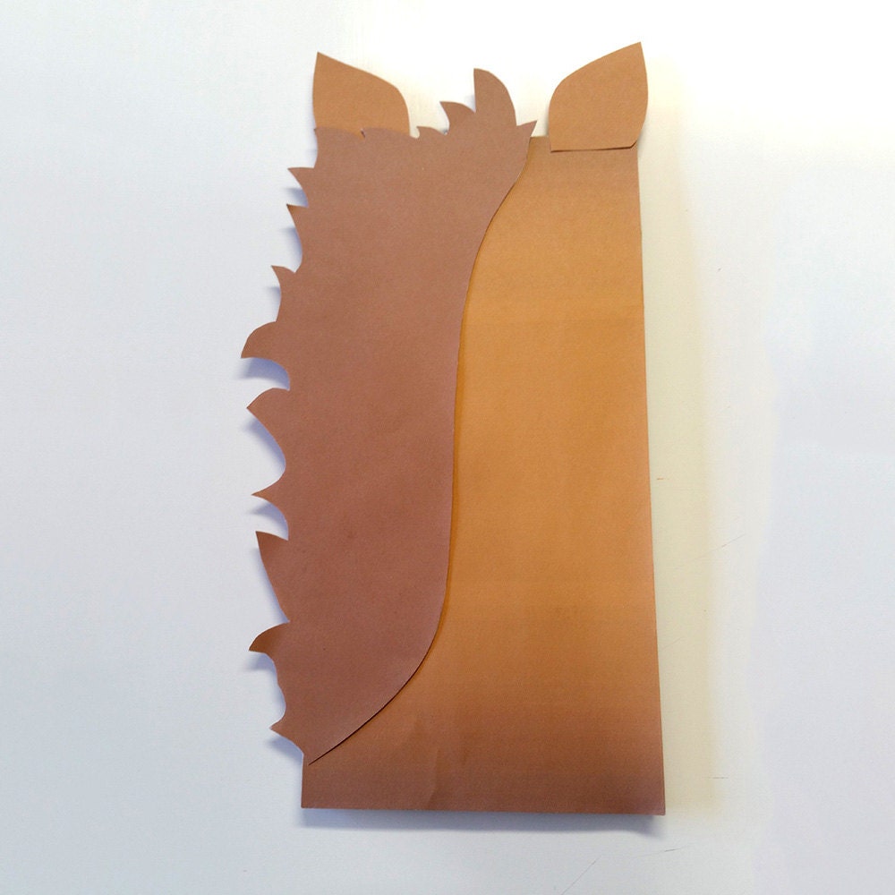 Horse Paper Bag Puppet FULL COLOR Downloadable PDF - Etsy Canada