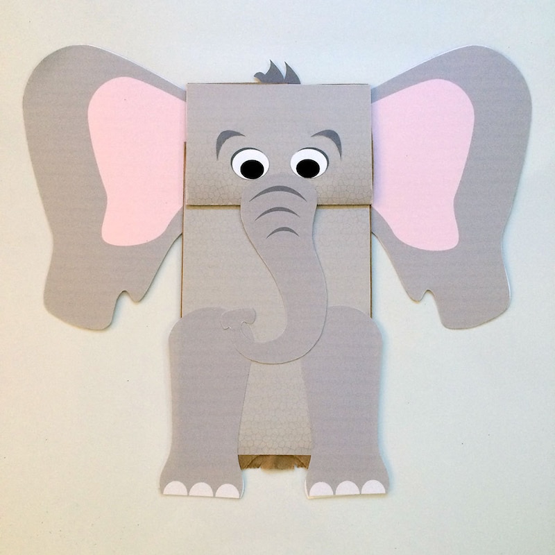 Elephant Puppet - Etsy
