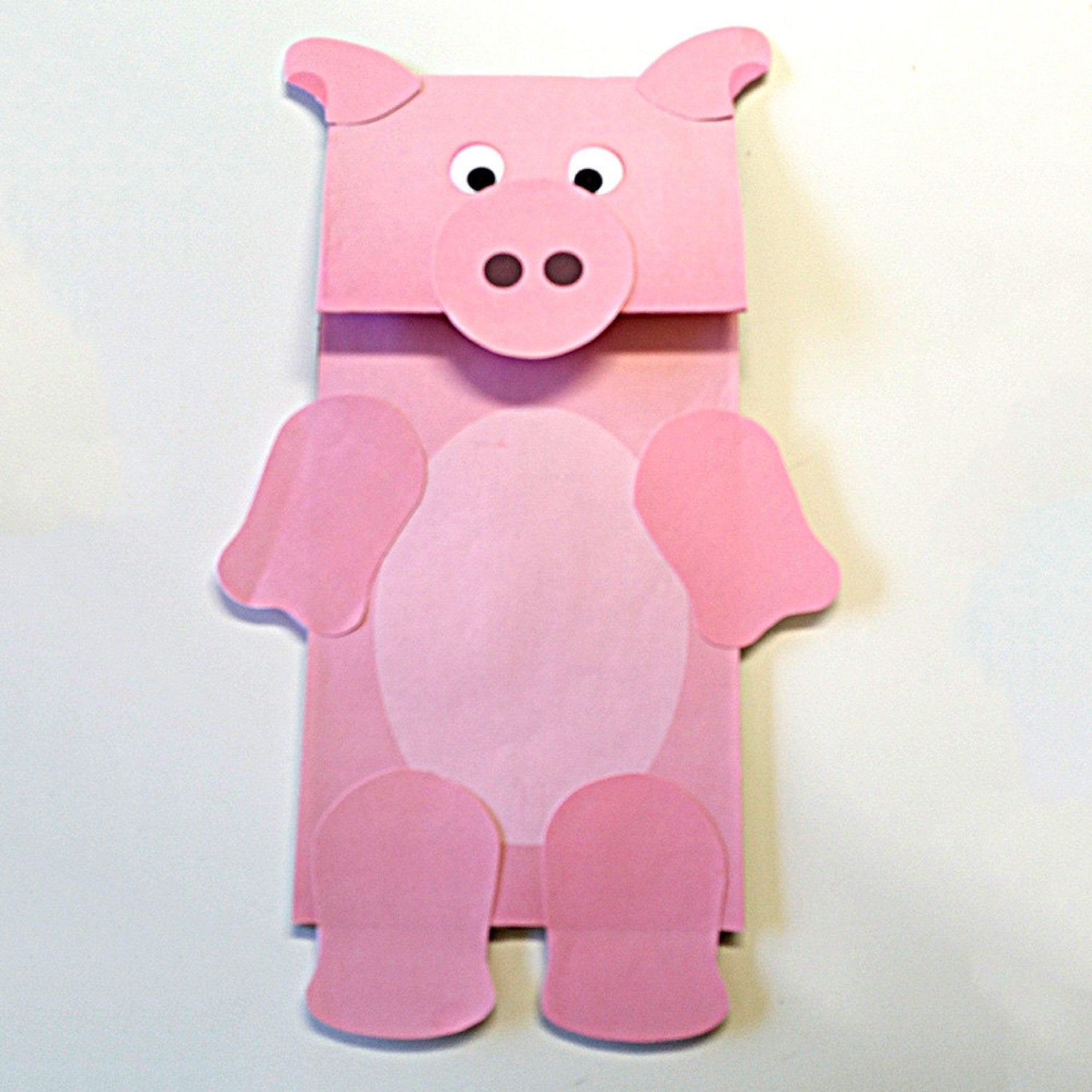 Pig Paper Bag Puppet - FULL COLOR - Downloadable PDF Kid's Craft - Etsy