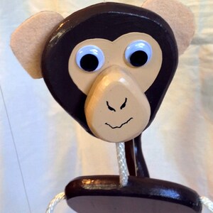 Wooden Monkey Marionette - Puppet Pets Jungle Animal - Etsy