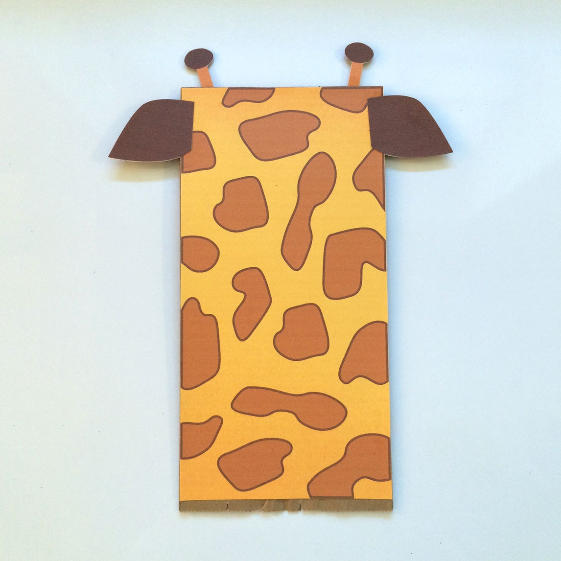 Giraffe Paper Bag Puppet - Downloadable PDF Kid's Craft - Etsy