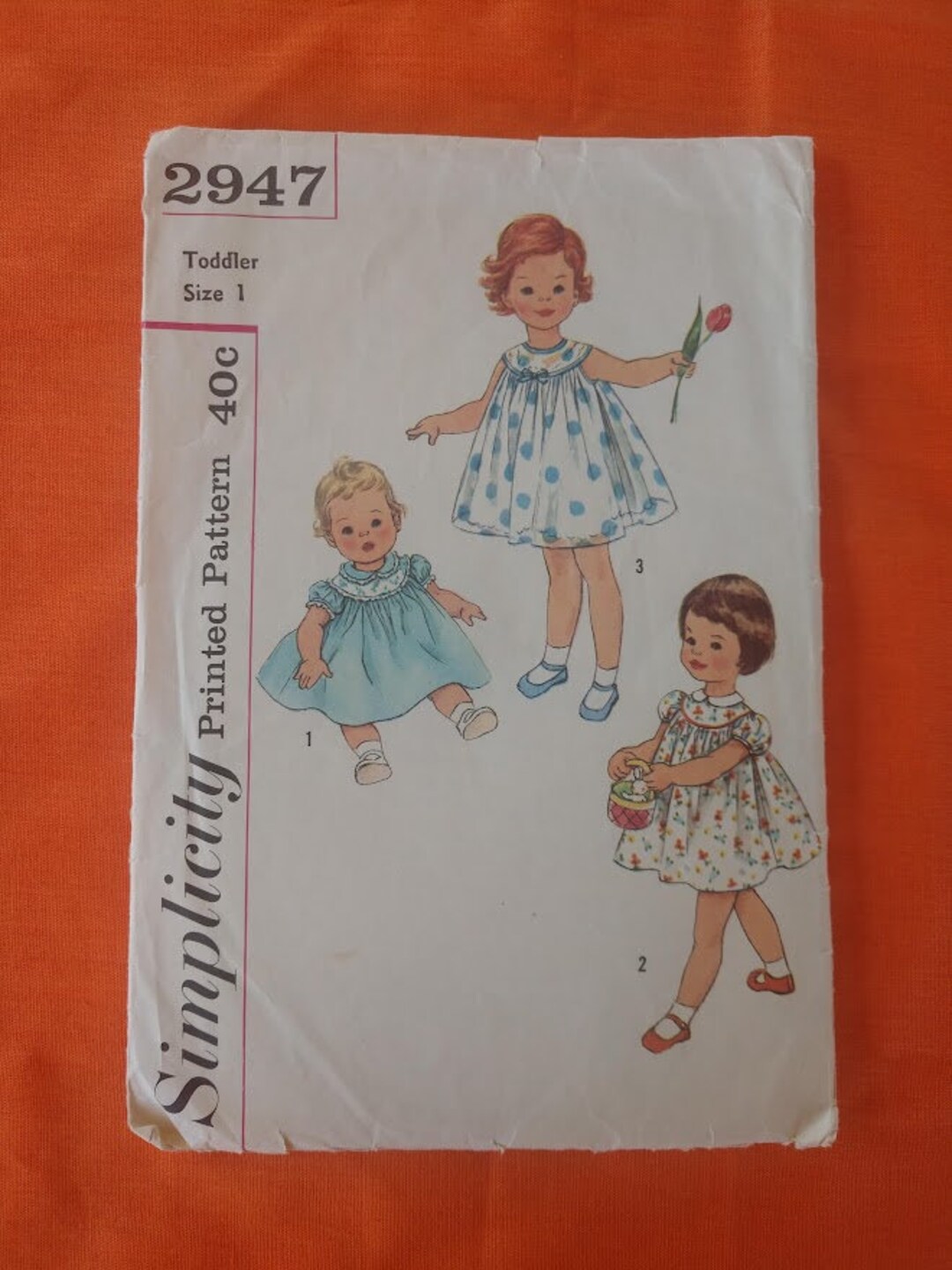 Vintage Simplicity 2947 Ca 1950's Toddler Size 1 Bust 20 - Etsy