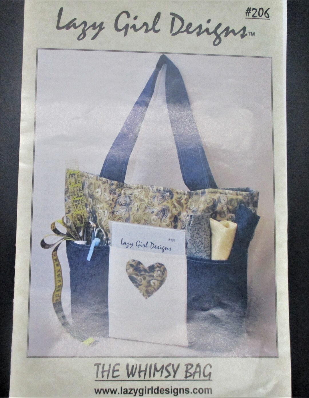 Lazy Girl Designs 206 Whimsy Bag Pattern Ca 2000 - Etsy