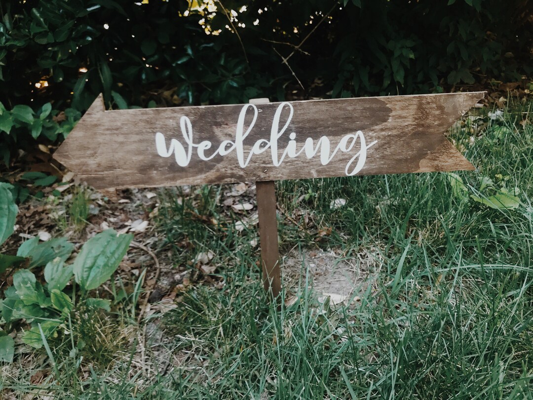 Wedding Arrow Sign Directional Arrow Sign Event Handmade - Etsy