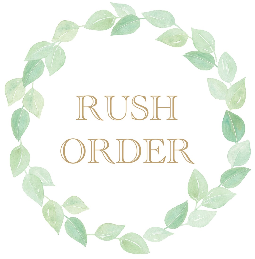 Rush Order - Etsy