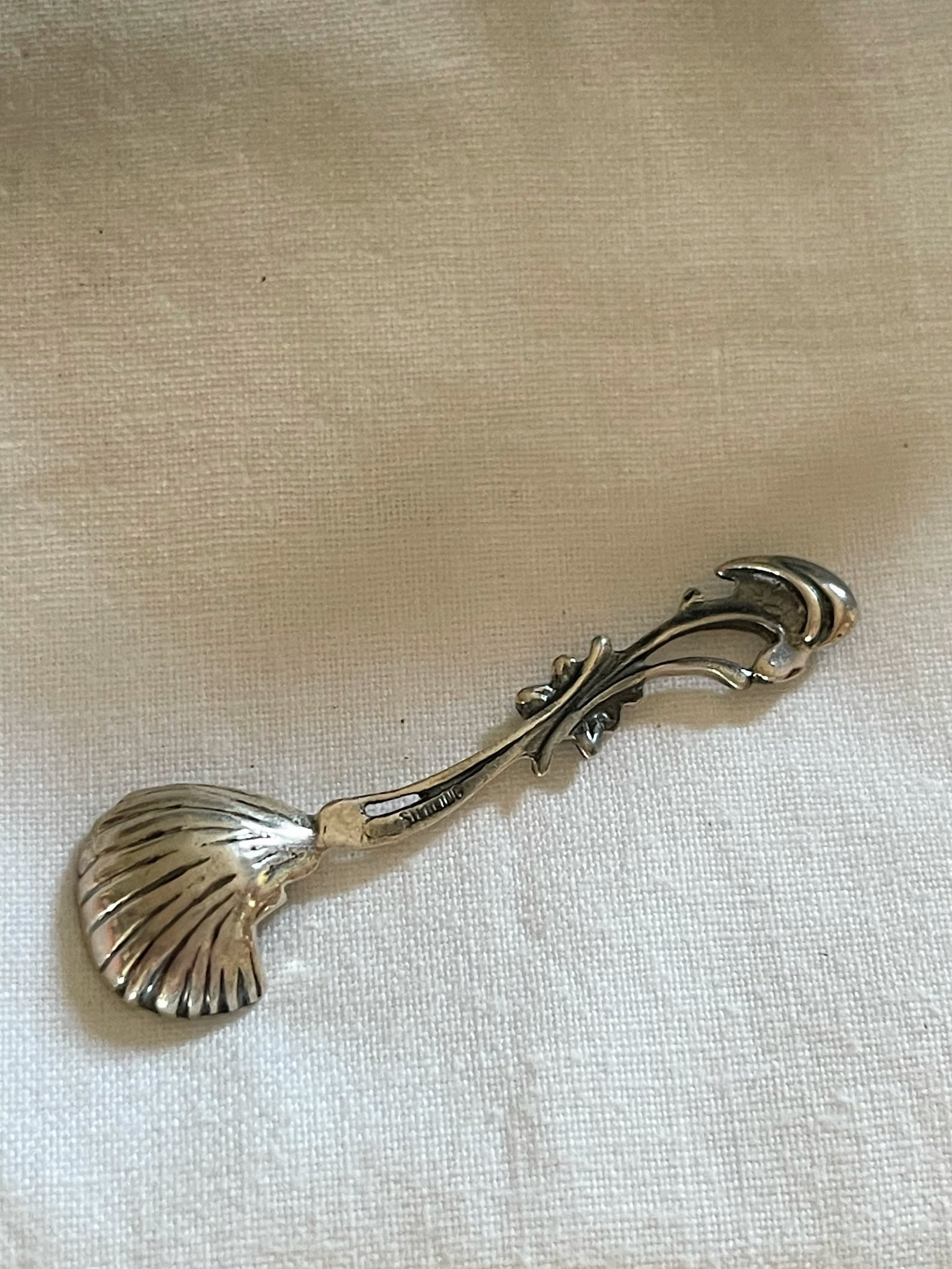 Antique Victorian Salt Spoons~ 835 Silver Salt Spoons ~ German Silver ...