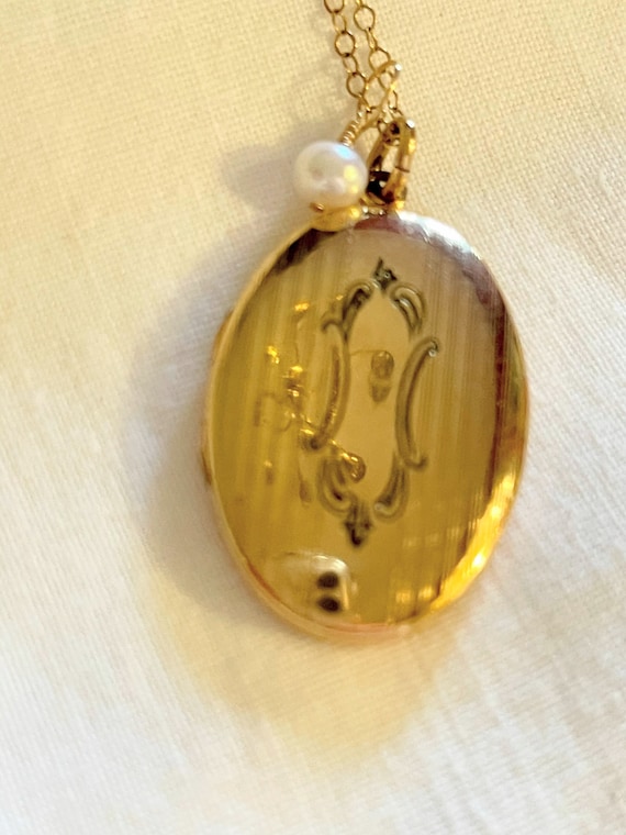 Antique Gold Locket, Antique Paste Locket, Gold Fille… - Gem