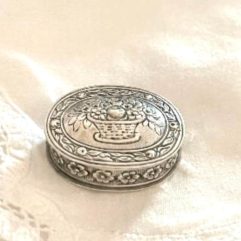 Silver Pill Box - Etsy