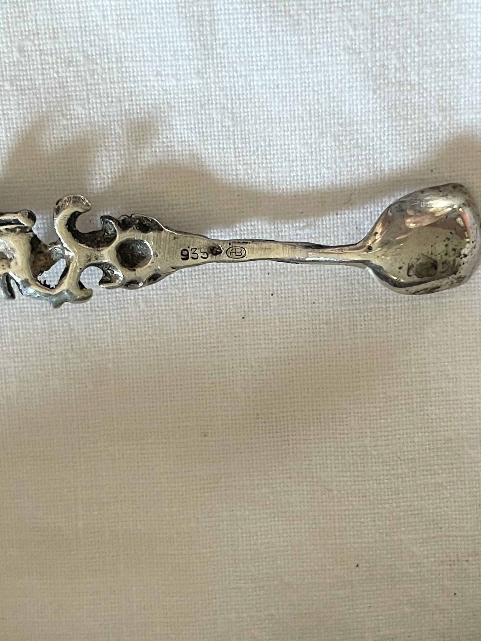 Antique Victorian Salt Spoons~ 835 Silver Salt Spoons ~ German Silver ...